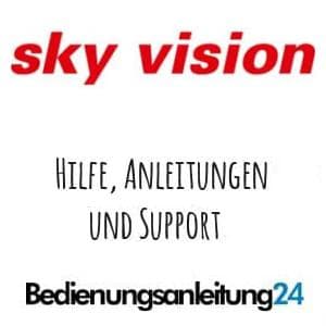 sky vision Anleitungen, Hilfe & Support